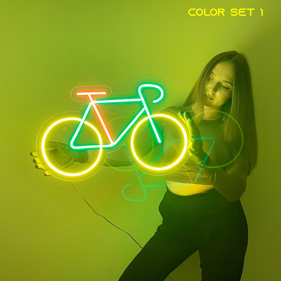 Bike Neon Sign LED Neon Sign Bike Wall Decor Wall Sign - Etsy