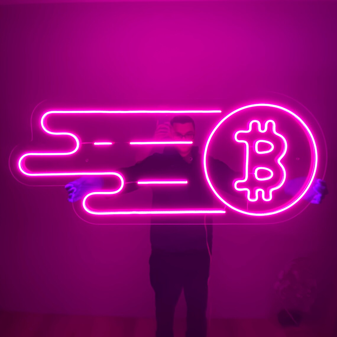 Bitcoin Neon Sign Bitcoin Sign Bedroom Neon Sign Wall - Etsy