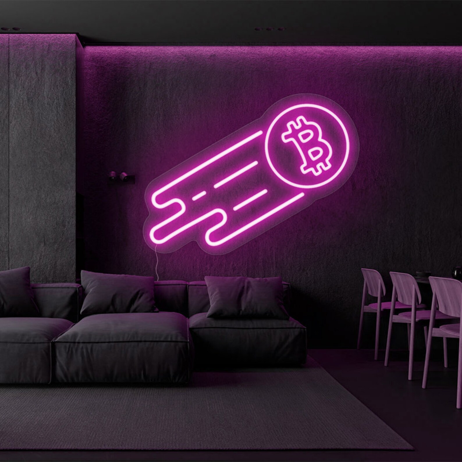 Bitcoin Neon Sign Bitcoin Sign Bedroom Neon Sign Wall - Etsy