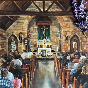 Catholic Mass Wall Art Print | Catholic Home Decor | Catholic Gift for ...