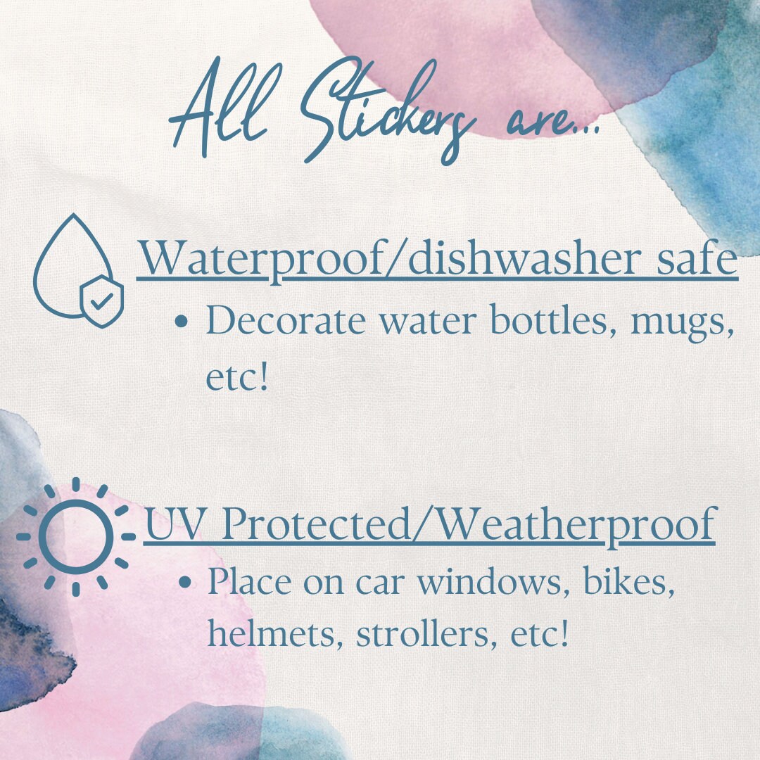 Three Holy Family Hearts Waterproof Sticker for Catholics | Hearts of ...