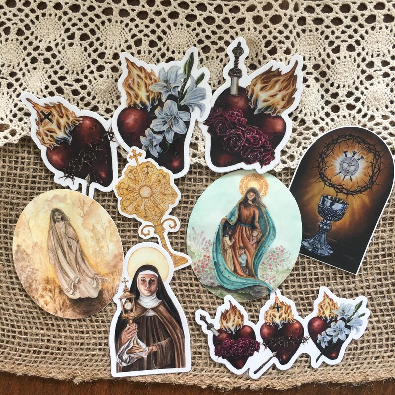 Catholic Stickers - Etsy