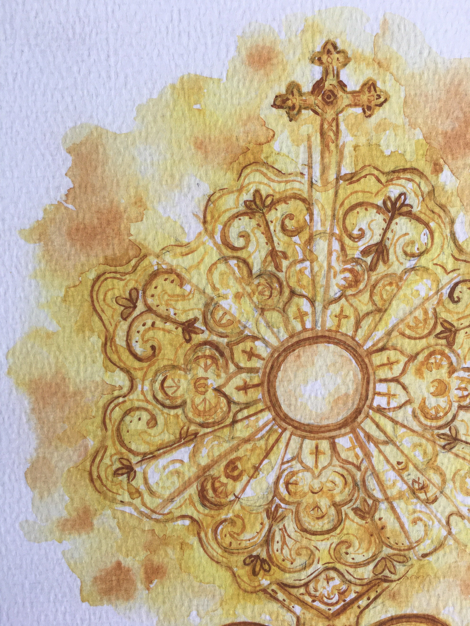 Catholic Monstrance Wall Art Print for Catholic Home Decor - Etsy