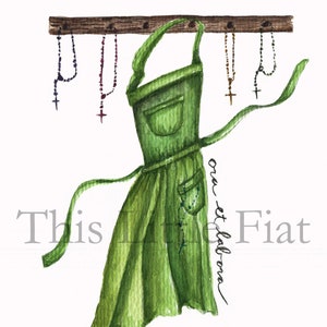 Ora Et Labora Watercolor Art Prints, Catholic Homemaker Art Print ...