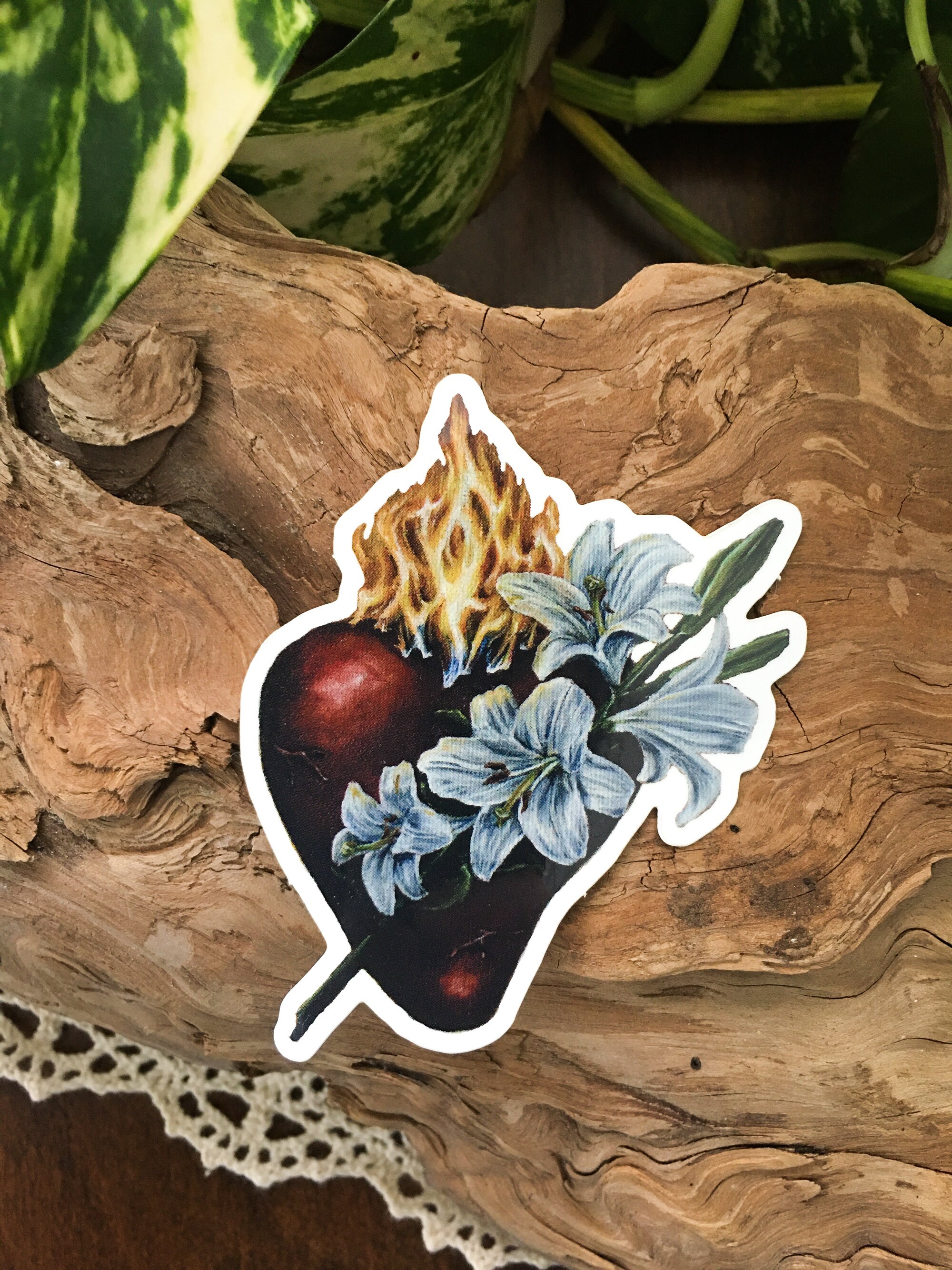Heart of Joseph Waterproof Sticker, Catholic Vinyl Sticker, Holy Family ...