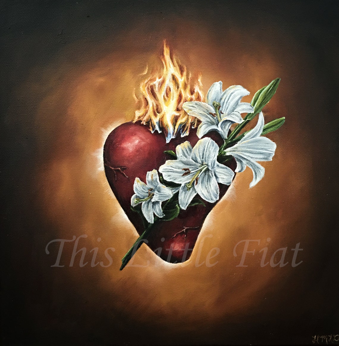Heart of Joseph Art Print Holy Family Hearts Series Catholic - Etsy