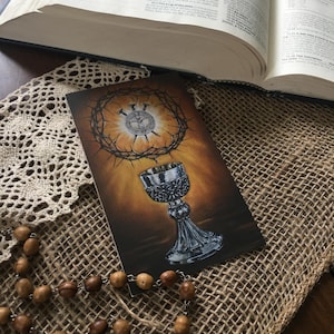 Adoro Te Devote Prayer Card | Catholic Prayer Card for Eucharistic ...
