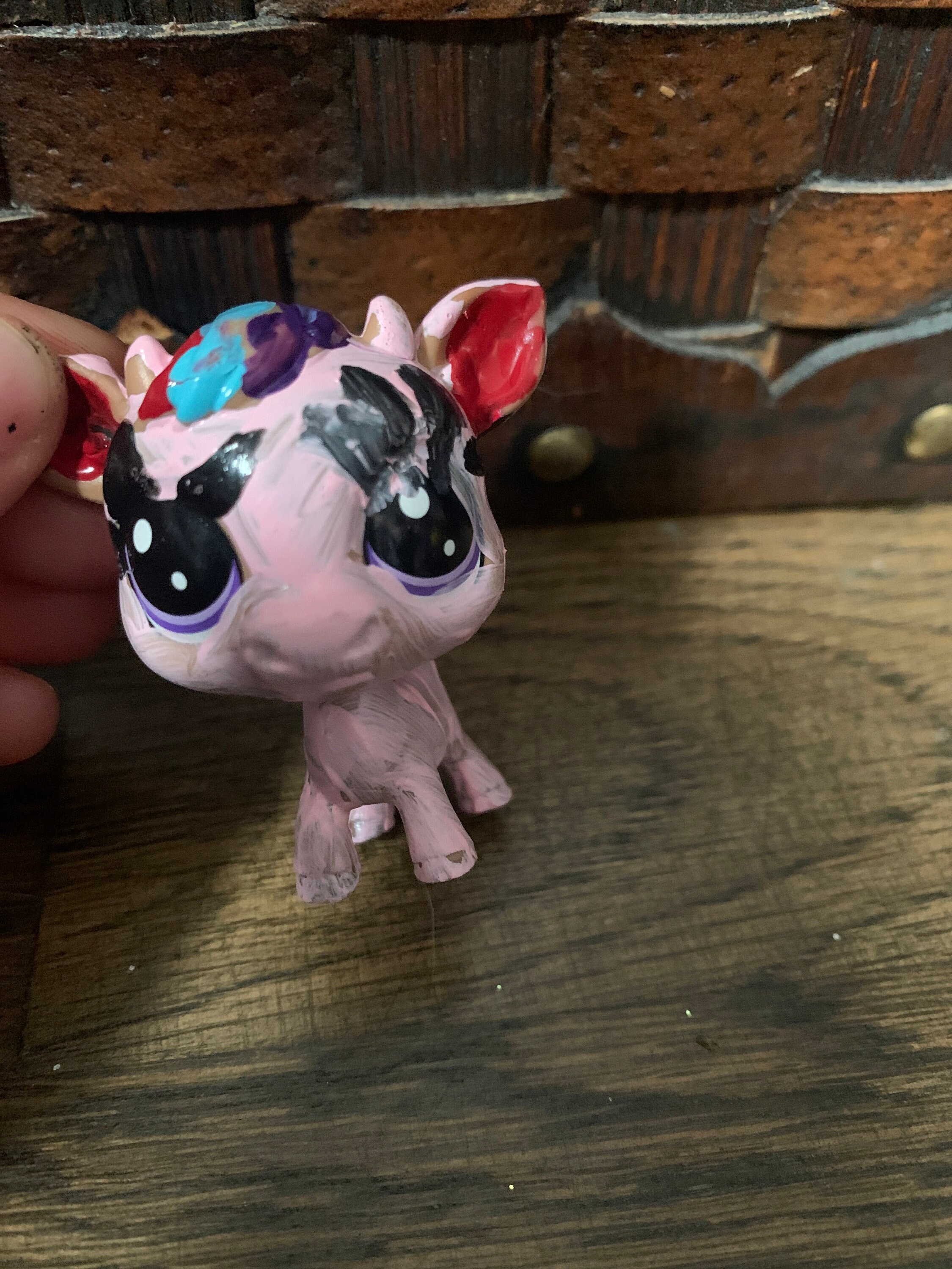 LPS Rainbow Hair Custom Cow - Etsy
