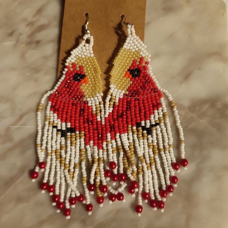 Cardinal Bead - Etsy