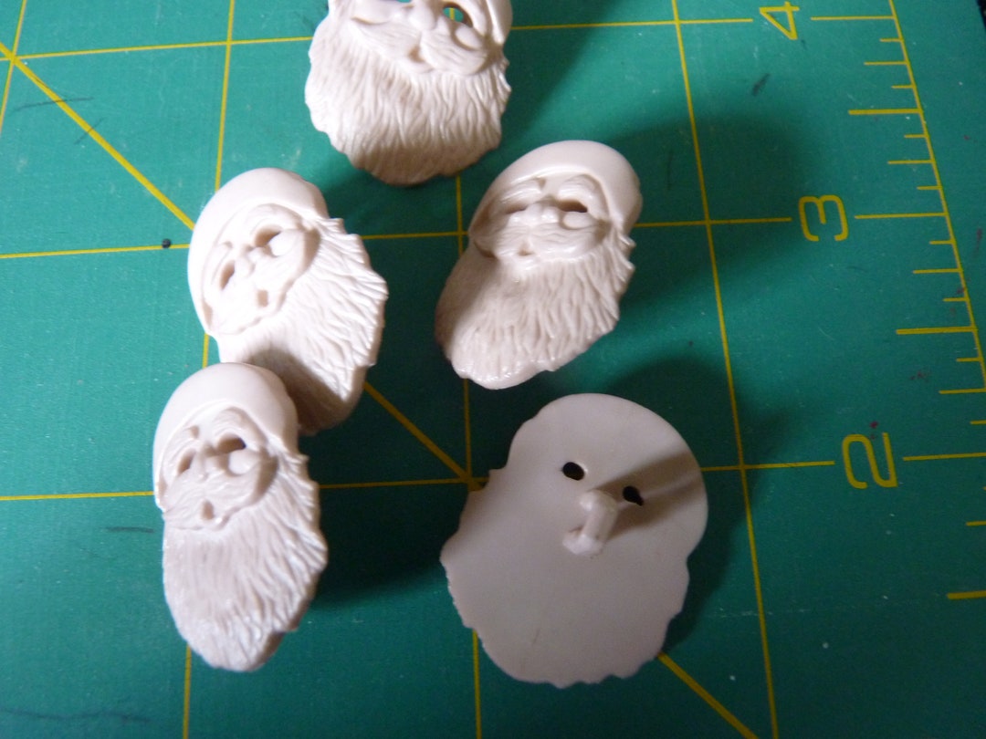 Santa Head Buttons - Etsy