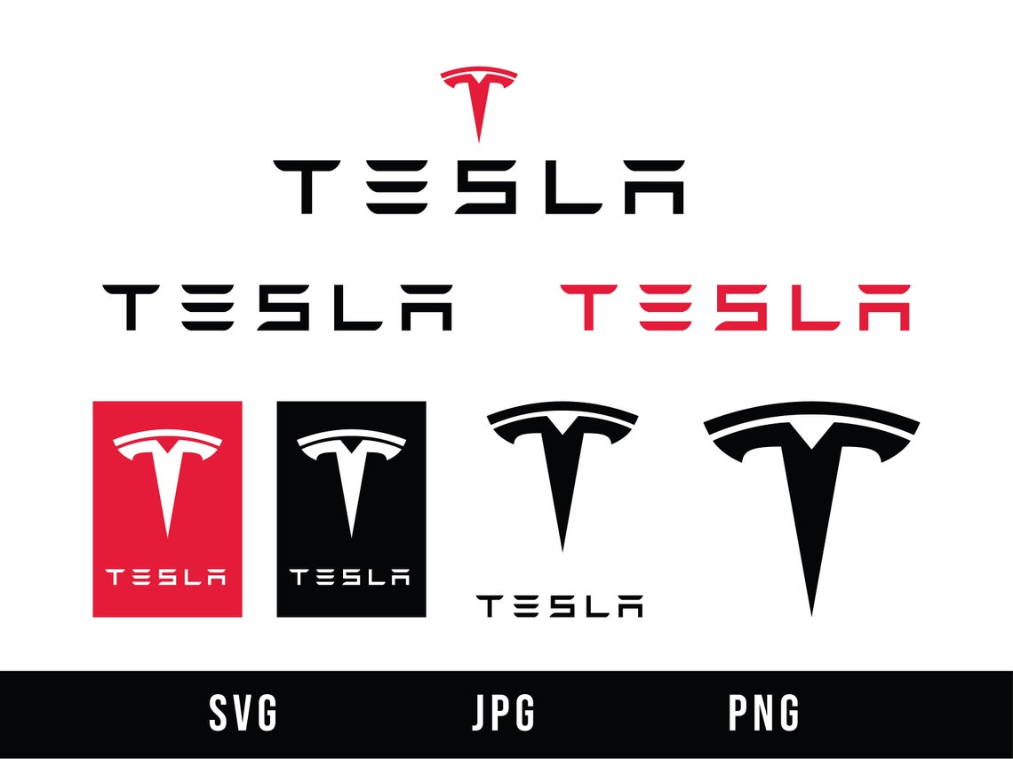 Tesla Logo Instant DownloadSVG PNG EPS dxf jpg digital | Etsy
