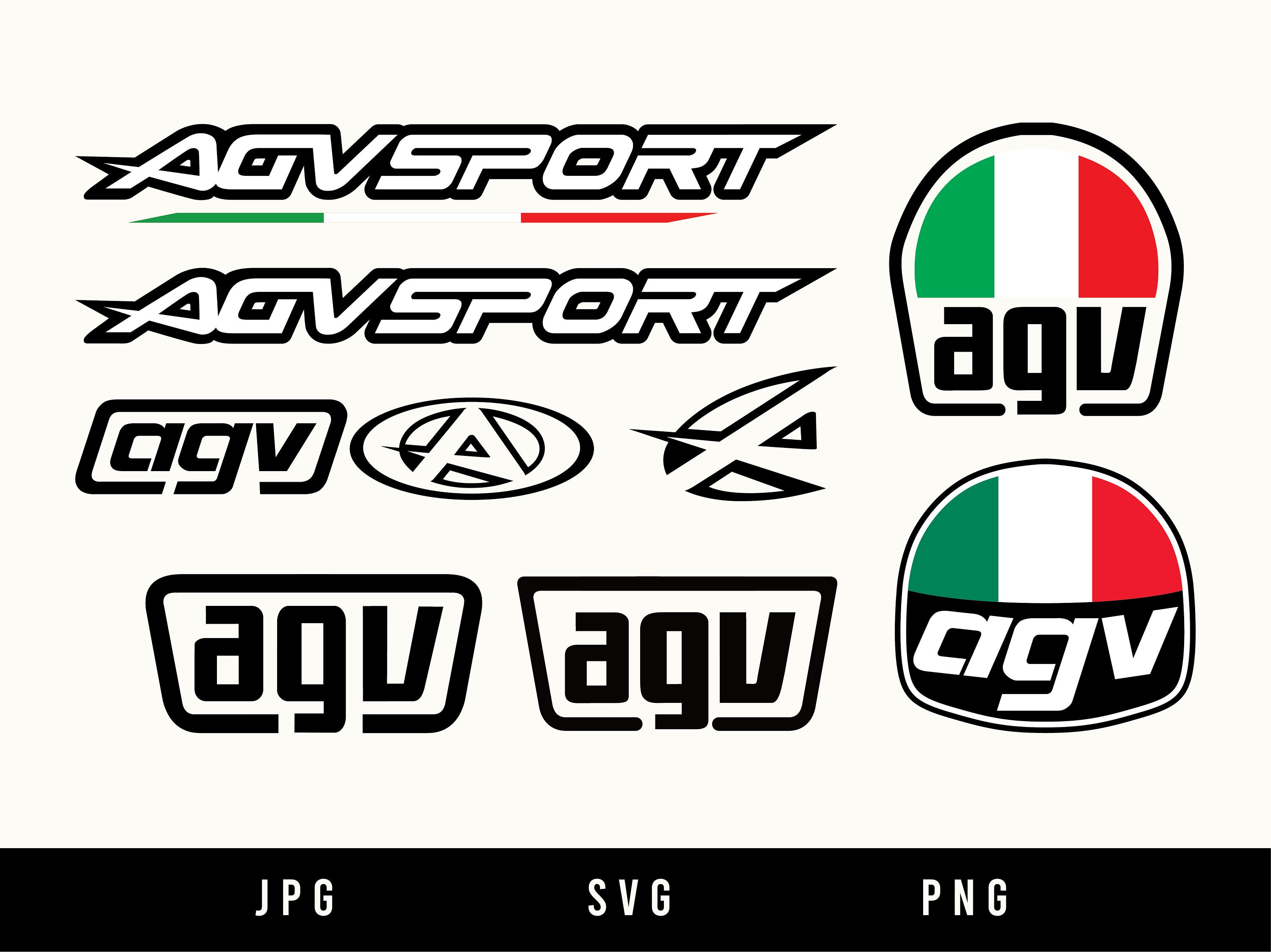 Agv helmet Logo Instant Download SVG PNG JPG Digital | Etsy