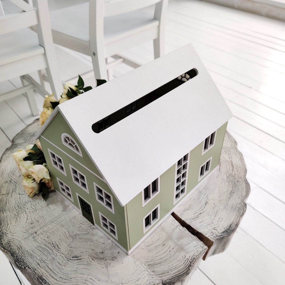House Card Box, Wedding Card Box, House Wedding Card Box, Wedding House ...