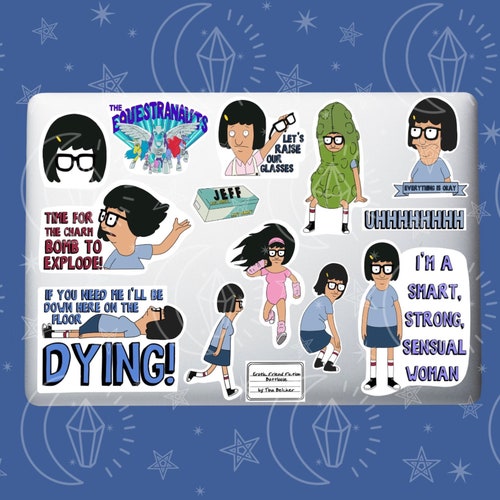 Bobs Burgers Tina Belcher Vinyl Sticker hooray - Etsy
