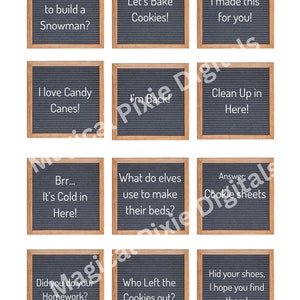 36 Printable Elf Mini Prop Signs Digital File Instant Print Elf ...