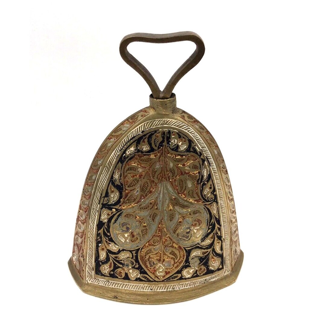 Antique Enameled Cloisonné Bronze Bell Floral Elephant Ox Bell 4.5” - Etsy