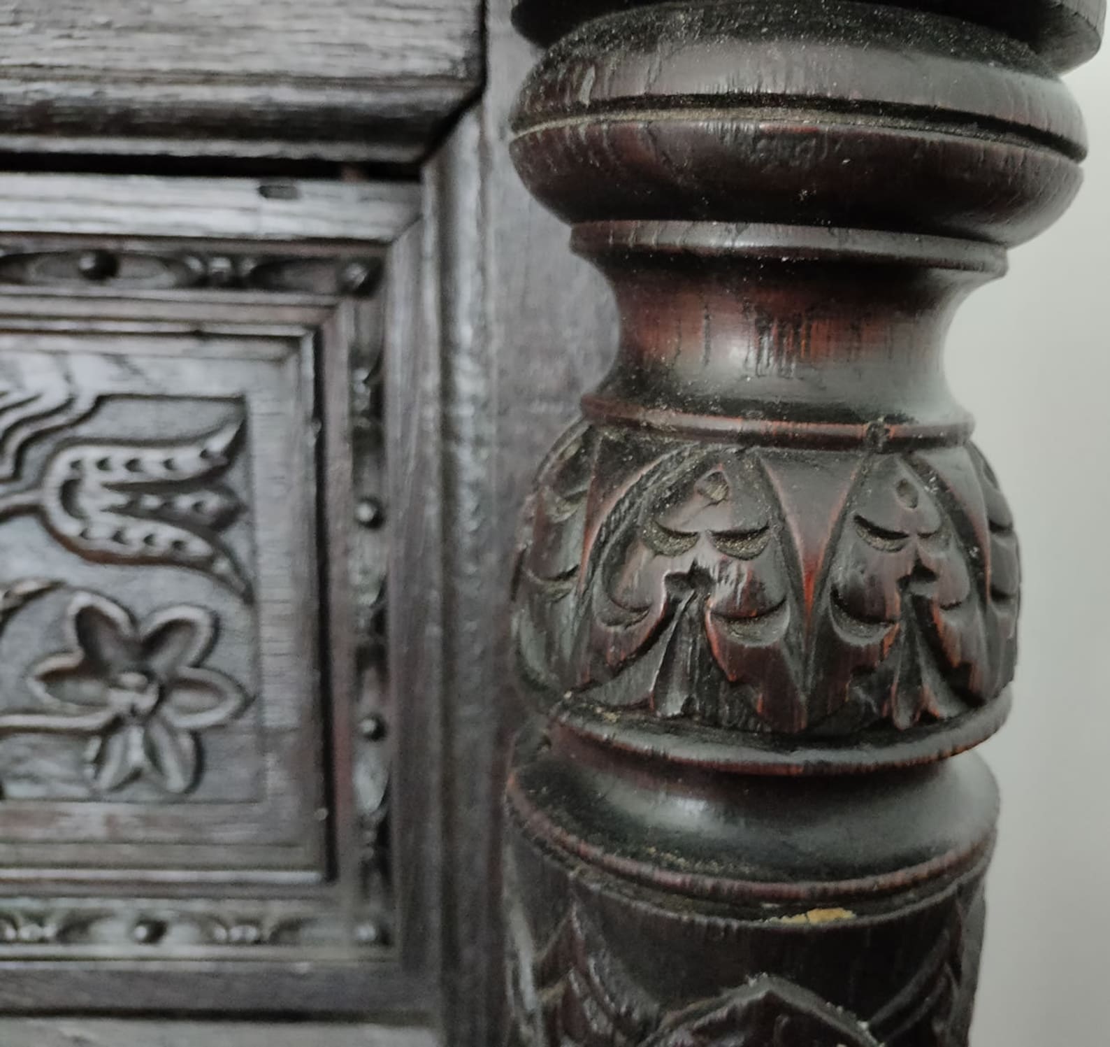 GENUINE ANTIQUE 17th CENTURY and Earlier Jacobean / Elizabethan Oak ...