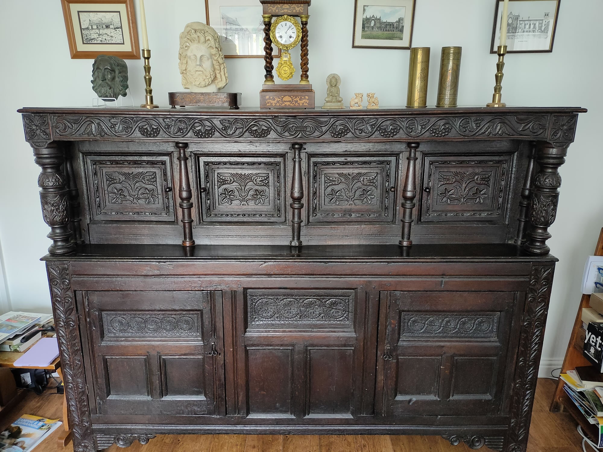 GENUINE ANTIQUE 17th CENTURY and Earlier Jacobean / Elizabethan Oak ...