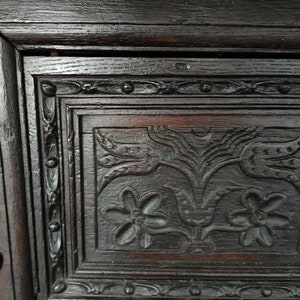 GENUINE ANTIQUE 17th CENTURY and Earlier Jacobean / Elizabethan Oak ...