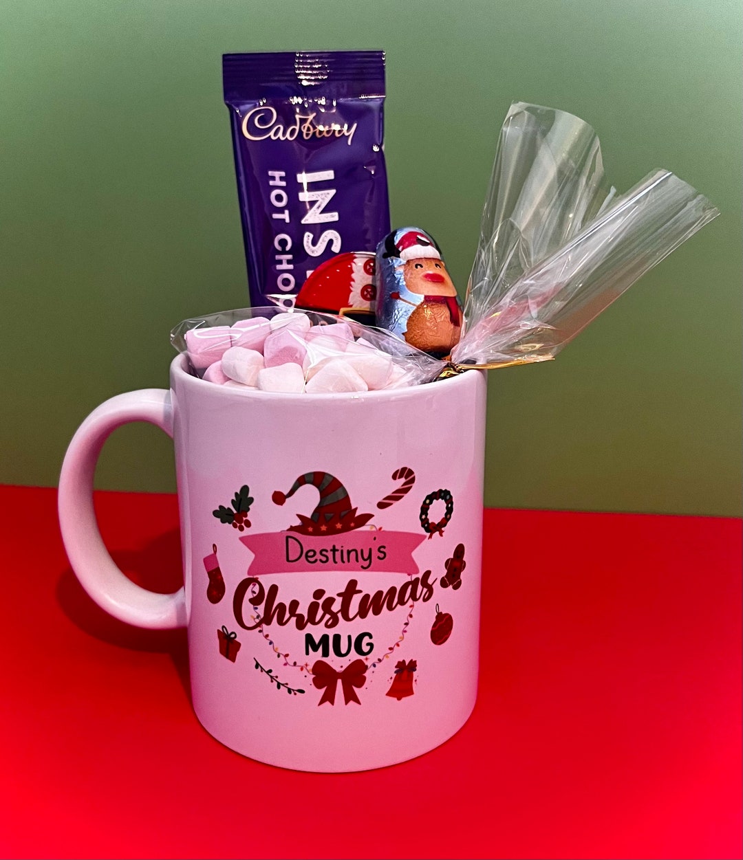 Hot Chocolate Personalised Mug/cup, Perfect Christmas Gift, Stocking ...