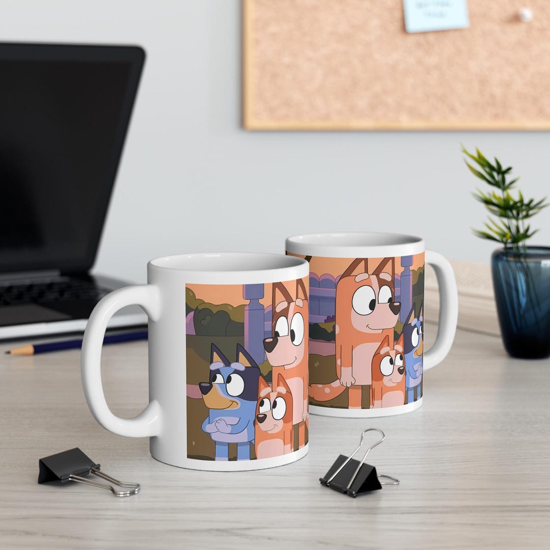 Bluey Character Coffee Mug: Vibrant Ceramic Tea Cup, Gift for ...
