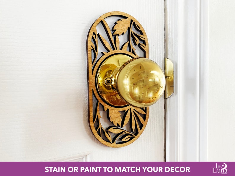 Door Handle Decorative Plates - Digital Laser Ready File - SVG - Etsy