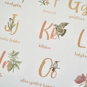 Garden Alphabet Poster/16x20 Print/homeschool Room/flower - Etsy