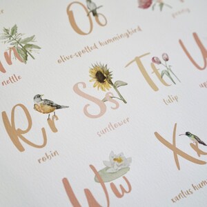 Garden Alphabet Poster/16x20 Print/homeschool Room/flower - Etsy