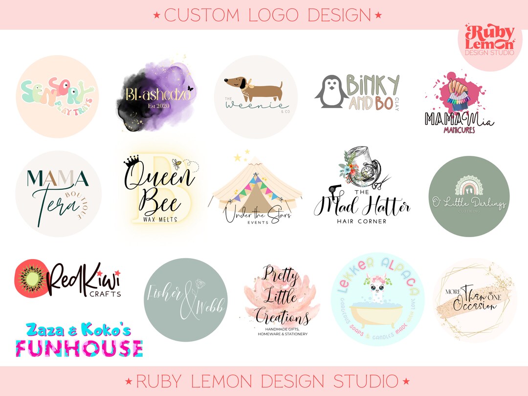 Logo Design Business Logo Custon Logo Watercolor Logo - Etsy UK