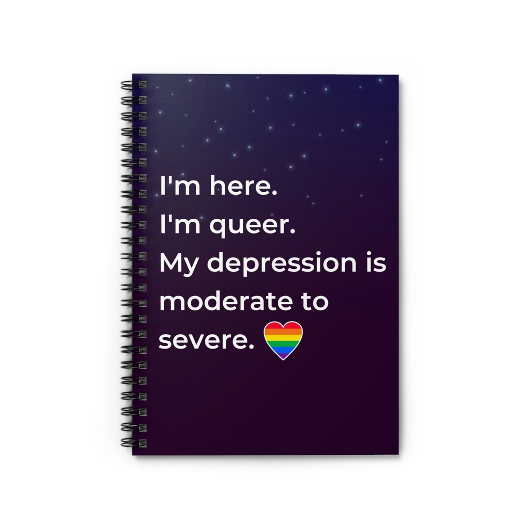 LGBTQ Pride Notebook, Mental Health Diary, Self Care Journal ...