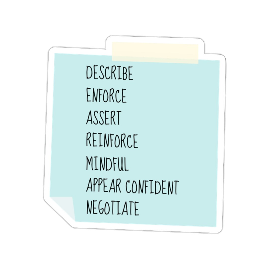 DBT Sticker, DEARMAN Sticker, BPD Sticker, Borderline Personality ...