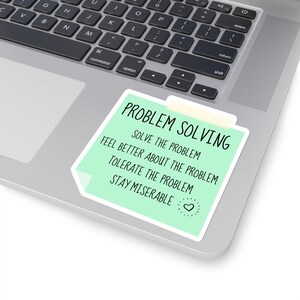 DBT Skills Sticker, Problem Solving, Radical Acceptance, Wise Mind, BPD ...