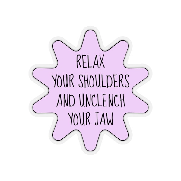 Relax Your Shoulders and Unclench - Etsy