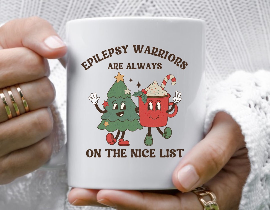 Epilepsy Warrior Mug, Epilepsy Christmas Mug, Holiday Epilepsy Mug ...