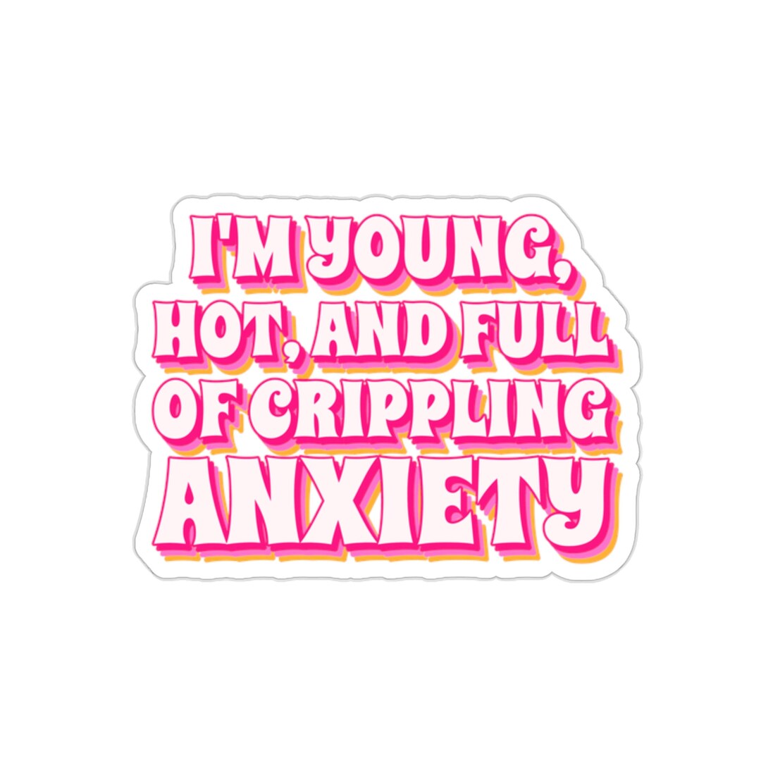 Anxiety Sticker, Mental Health Awareness, Bipolar Disorder, Depression ...