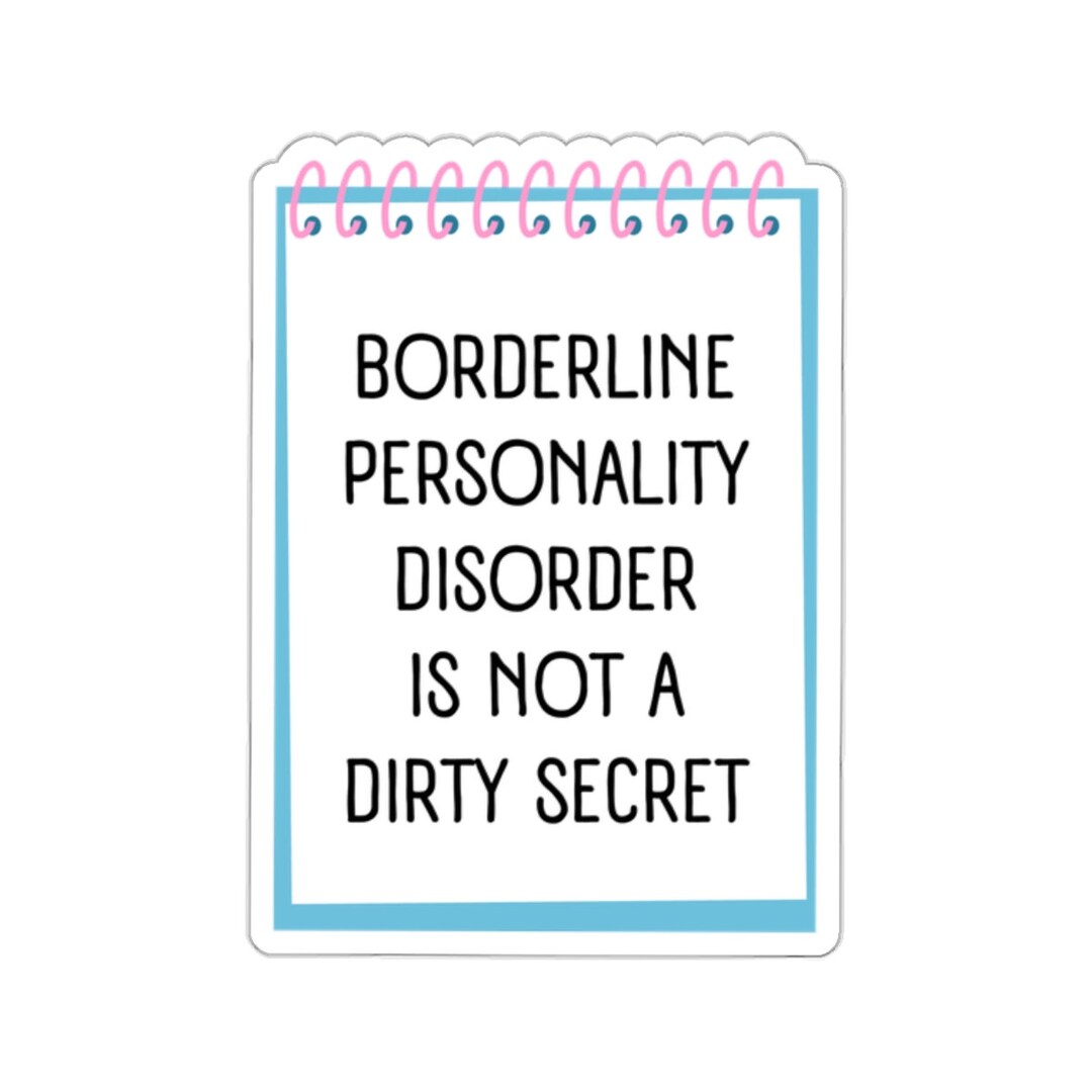 Borderline Personality Disorder Sticker, BPD Awareness Sticker, Mental ...