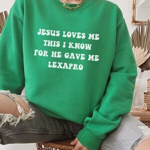 Cute Depression Sweatshirt, Mental Health Shirt, Funny Lexapro Tee, BPD ...