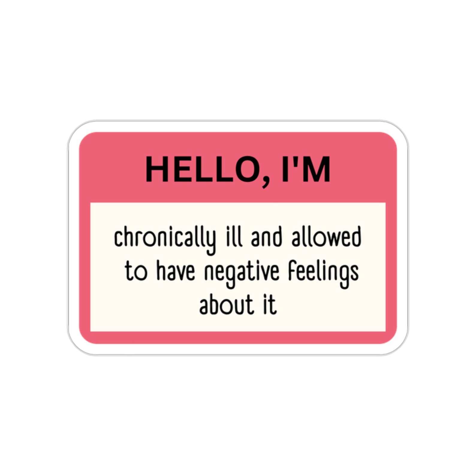 Chronic Illness Sticker, Hidden Disability, Spoonie Sticker, Still Sick ...
