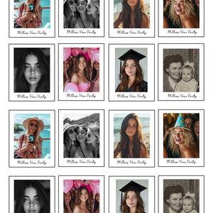 16 X Personalised Text and Photograph Drink Toppers Edible Wafer Rice ...