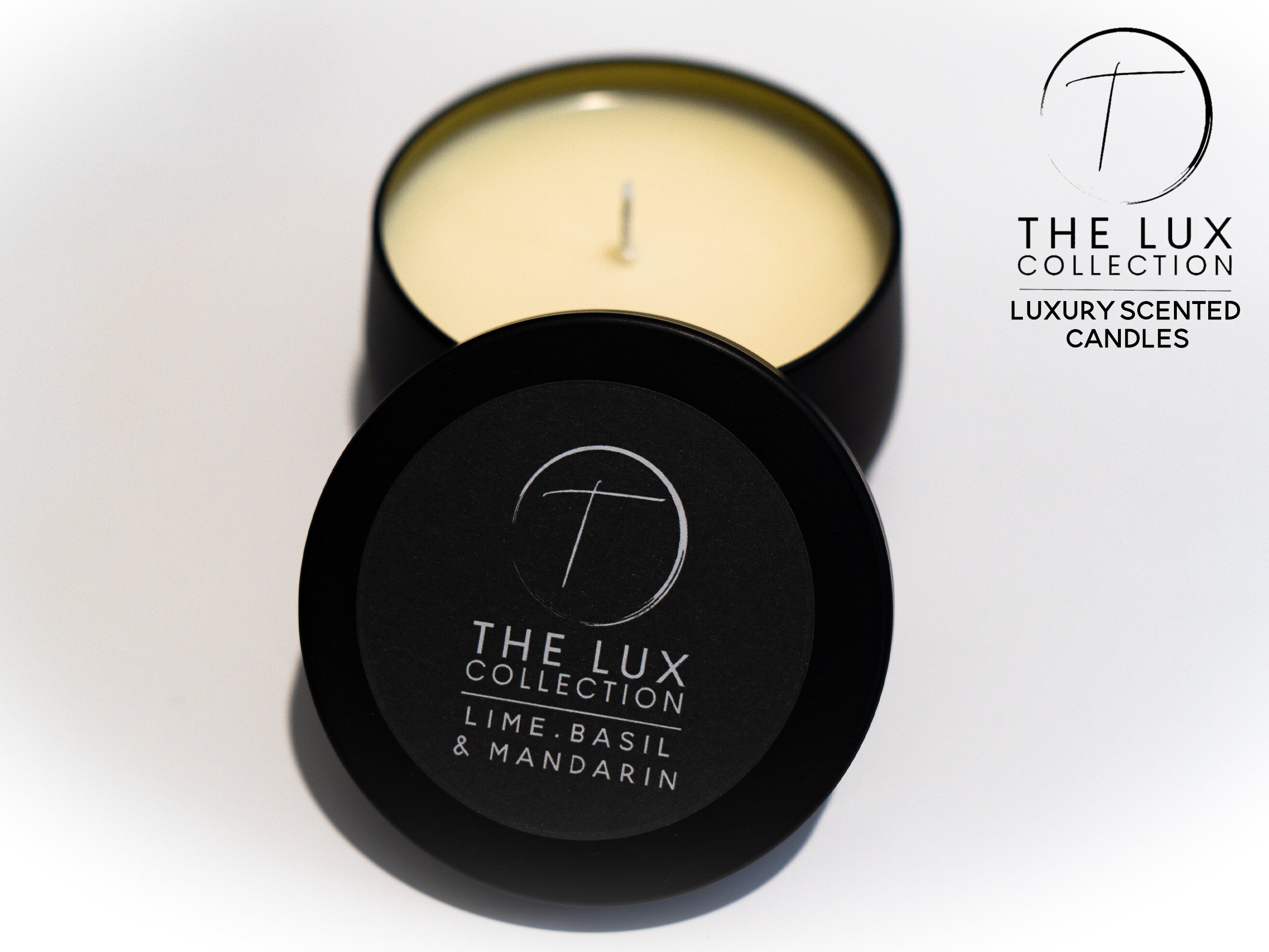 Various Fragrances Scented Candles 240ml Black Tin SOY Wax Eco Friendly ...