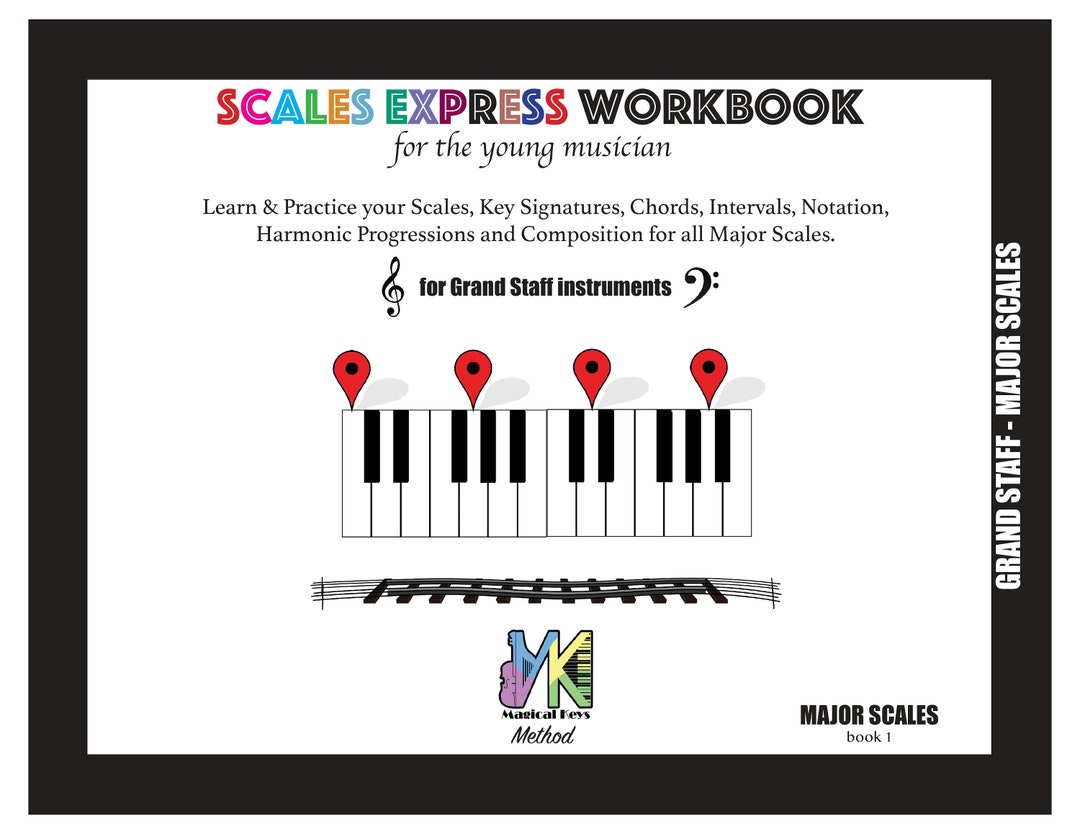 Scales Express Grand Staff Book 1 - Major Scales - Etsy