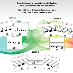 Up Down Step Skip Music Flashcards Set of 81 Cards Music - Etsy Canada