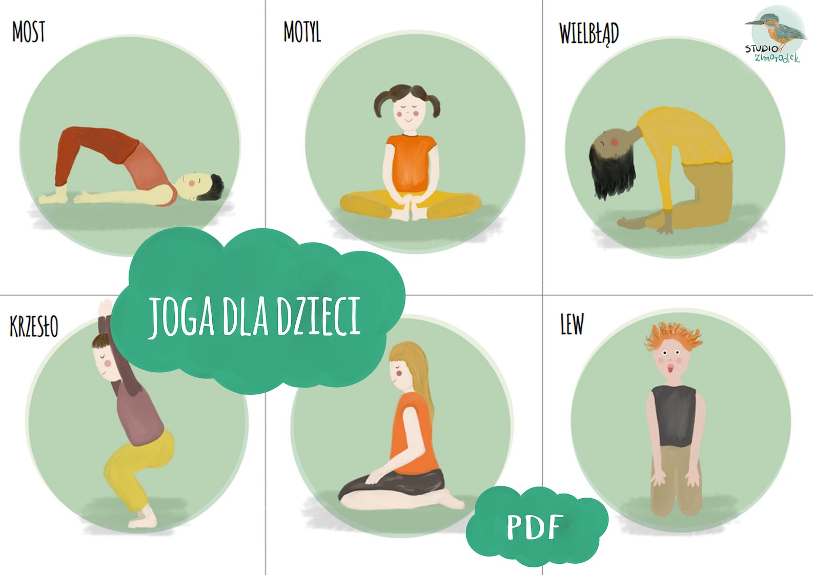 Karty do jogi. Joga dla dzieci. Asany. Karty edukacyjne. | Etsy