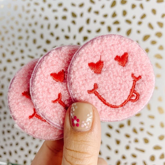 Pink Heart Smiley Face