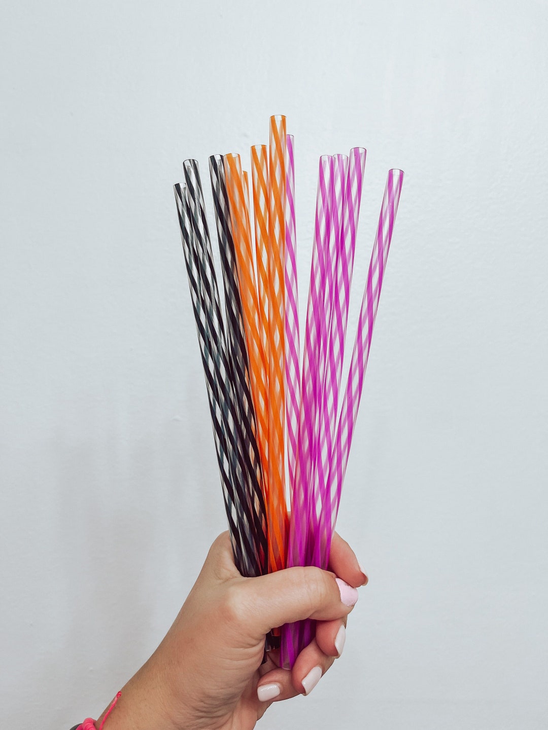 Reusable Halloween Straw Swirl Straw Spooky Straws Spooky - Etsy