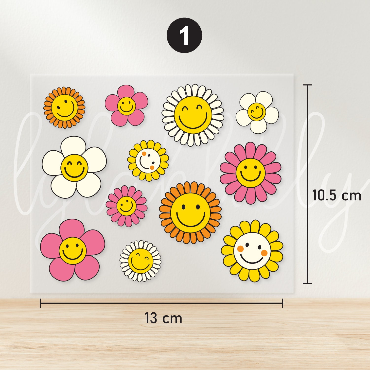 DFT Iron on Heat Transfer Sticker for Cloth Flower Daisy Sunflower DIY ...