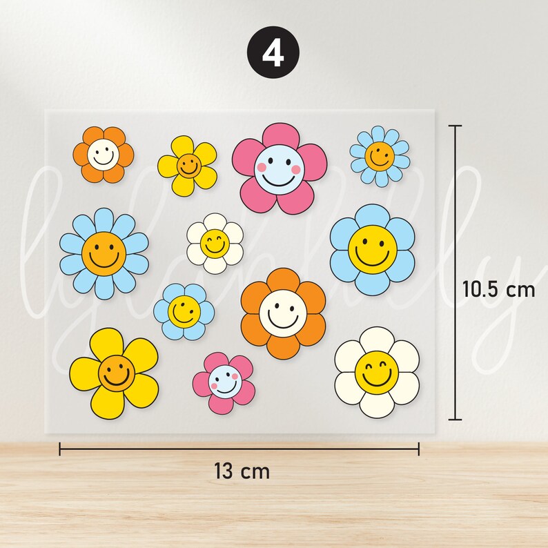 DFT Iron on Heat Transfer Sticker for Cloth Flower Daisy Sunflower DIY ...