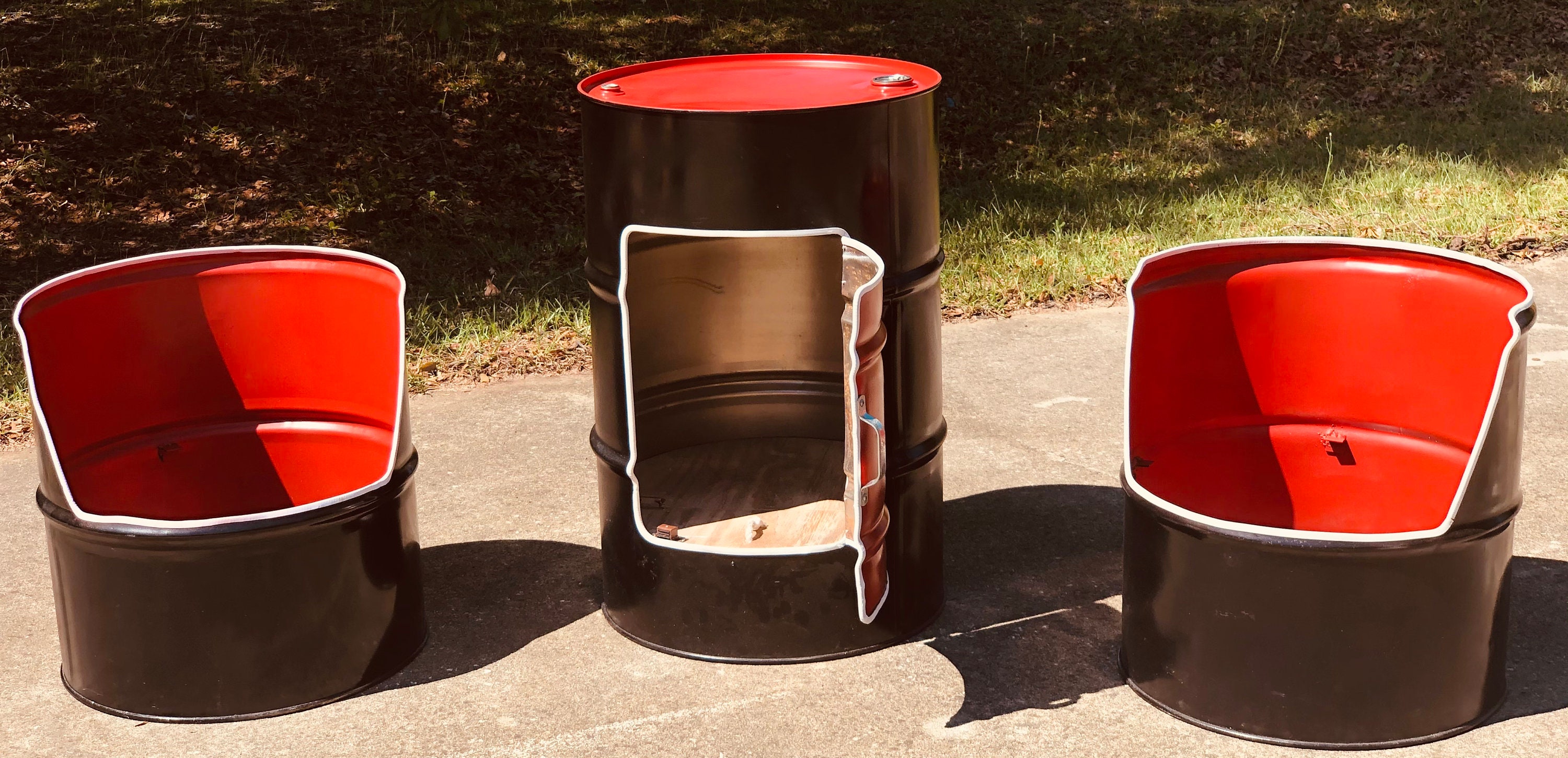 Repurposed Handcrafted Barrel Furniture - Etsy