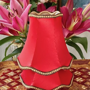 Red Chandelier Shades - Etsy