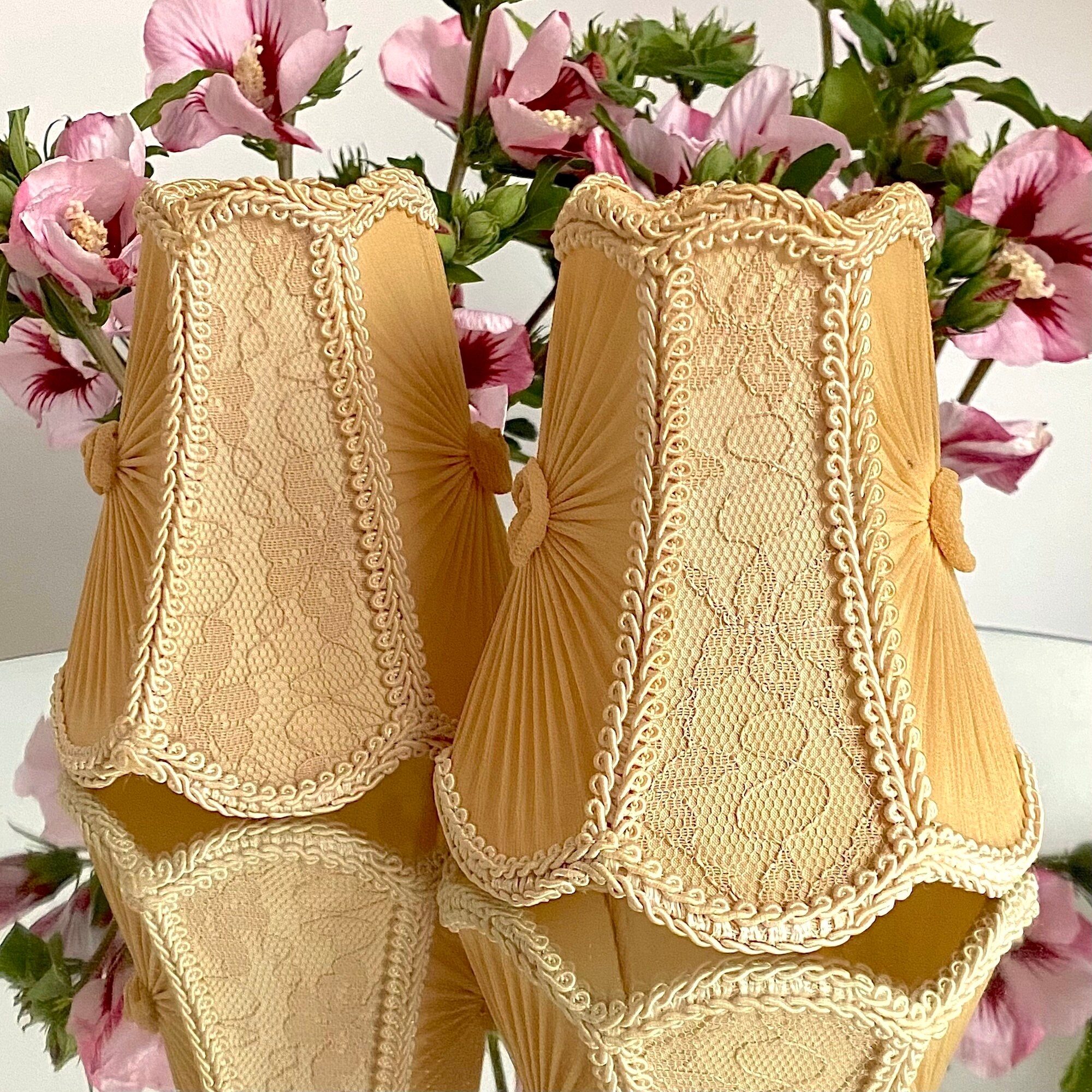 SET OF 2 Petite Beautiful Lace Boudoir Lamp Shades With Clip - Etsy